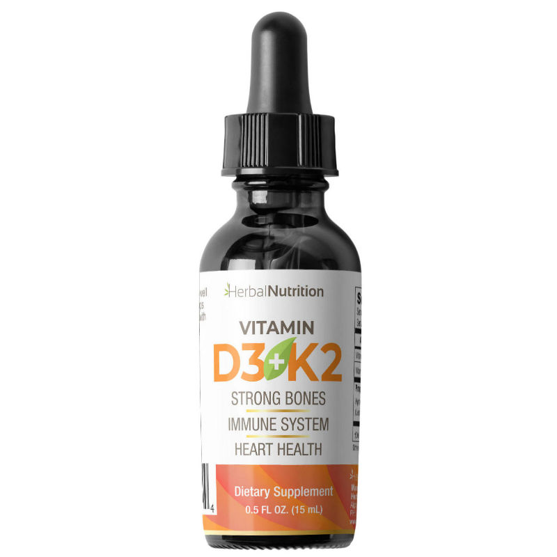 Vitamin D3 K2 Liquid Drops - Herbal Nutrition