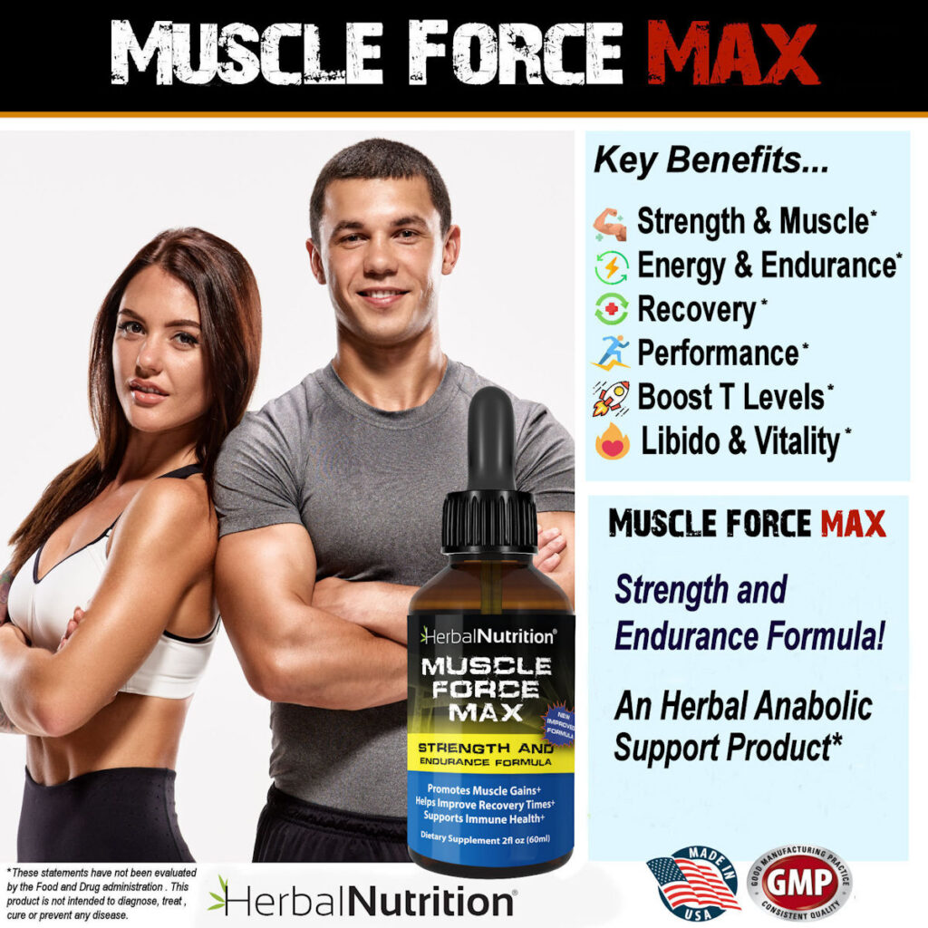 Muscle Force Max Muscle Building Supplement - Herbal Nutrition