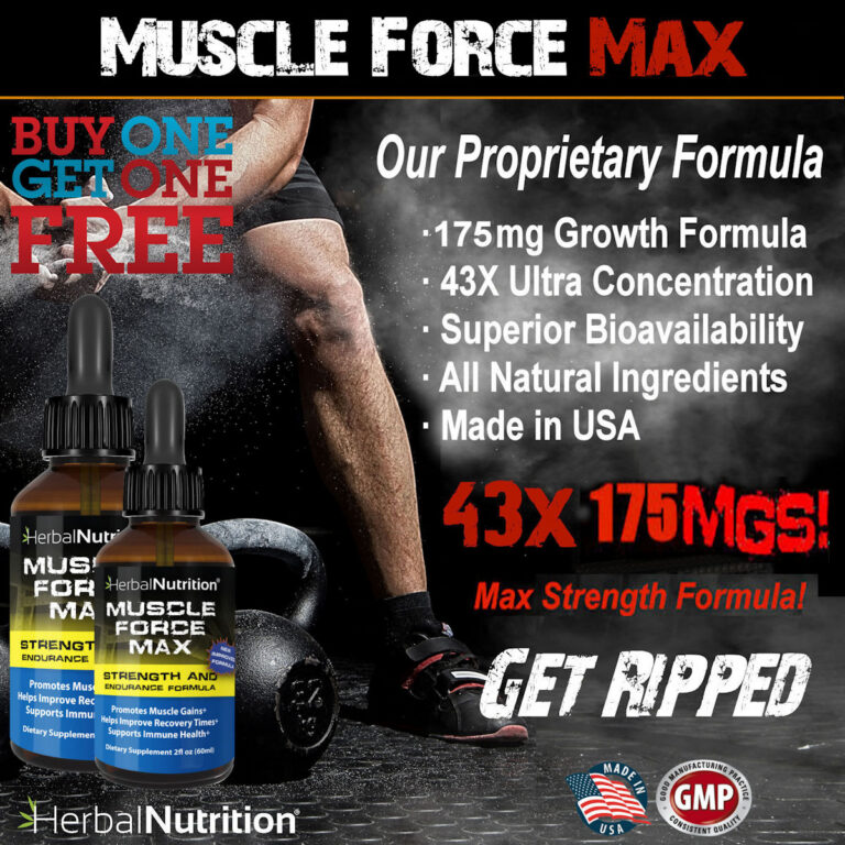 Muscle Force Max Muscle Building Supplement - Herbal Nutrition