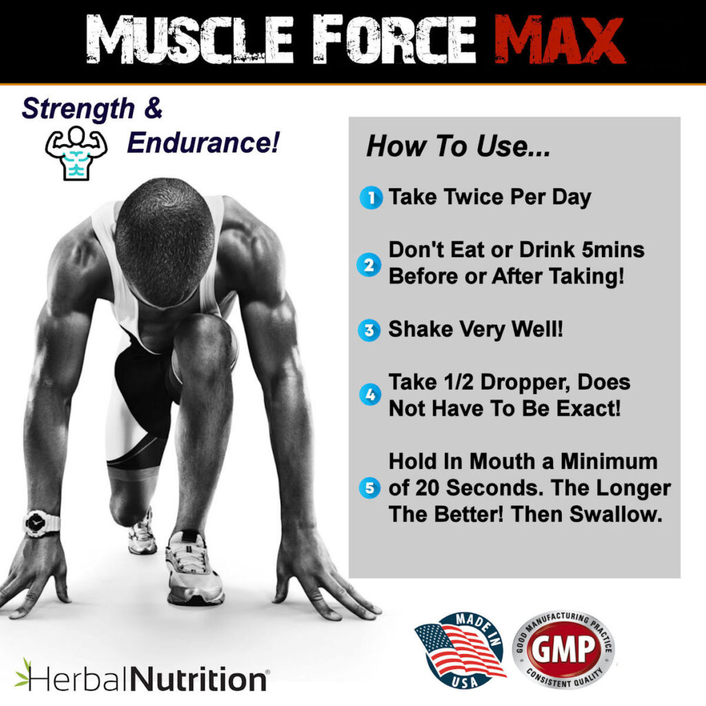 Muscle Force Max Muscle Building Supplement - Herbal Nutrition